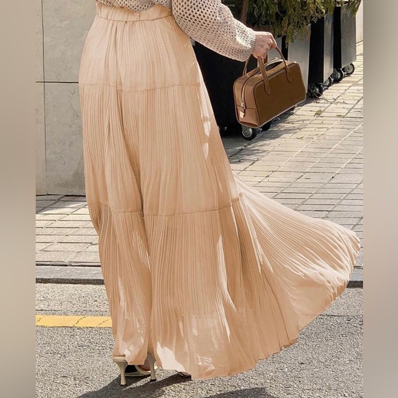 Skirts | Pleated Ruffle Skirt | Poshmark